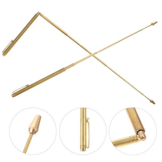 2 PCS FENG Shui Retractable Copper Dowsing Rods Portable Divining Rod ...