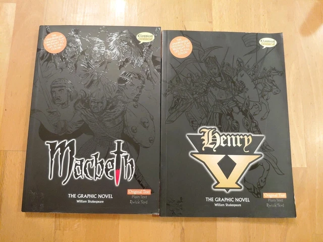 HENRY V, MACBETH Graphic Novel Original Text Lot Of 2 $15.00 - PicClick