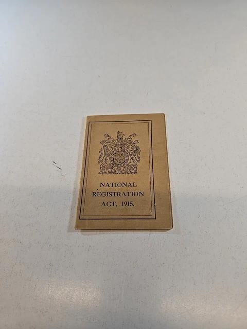 WW1 BRITISH (1915) I.D. Registration Card Cardiff £4.99 - PicClick UK