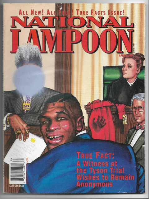 NATIONAL LAMPOON APRIL 1992 MIKE TYSON COVER Vintage MAGAZINE M5 £15.74 ...
