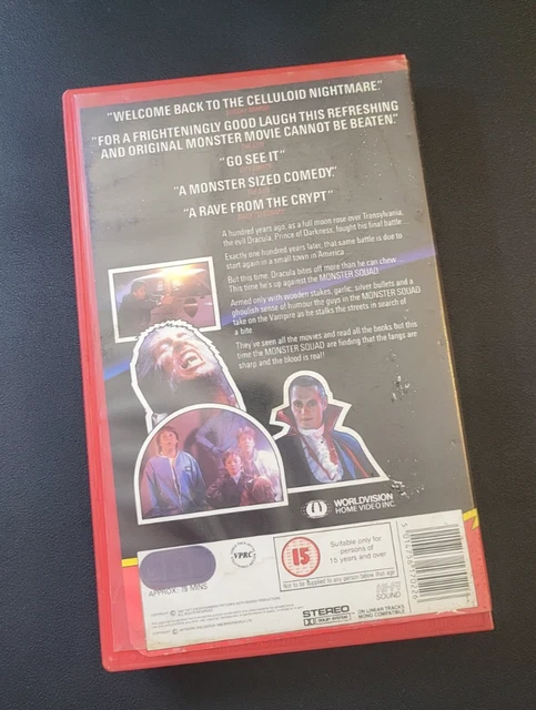 THE MONSTER SQUAD - VHS - RCA - Big Box Ex-rental - 80s classic £29.99 ...