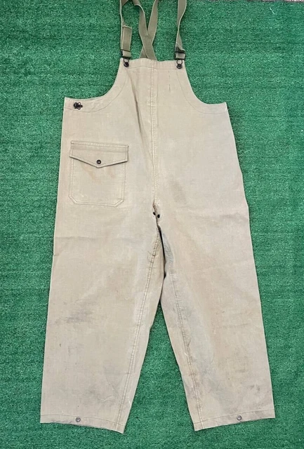 VINTAGE WWII 1940S Cotton & Wool US Army Tanker Overalls 40s WW2 ...