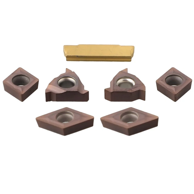 ENSEMBLE D'INSERTS EN carbure haute résistance 7 pièces CCMT060204 DCMT070204 EUR 9,37 - PicClick FR
