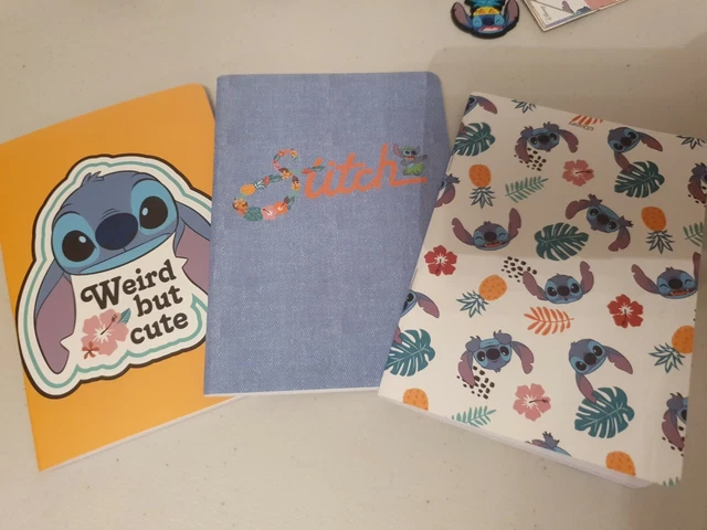 PRIMARK DISNEY LILO And Stitch 3 Pack Of Notebook Pads Stationary ...