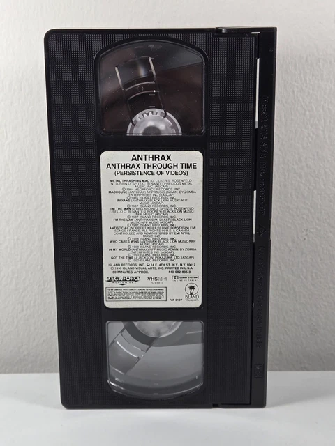 ANTHRAX, THROUGH TIME P.O.V. (VHS, 1990) Heavy Metal Rock Videos 1985 ...
