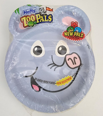 Hefty Zoo Pals Paper Plates FOR SALE! - PicClick UK