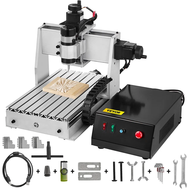 3020 300W CNC mini fraiseuse de bureau machine à graver 3 axes grbl ...