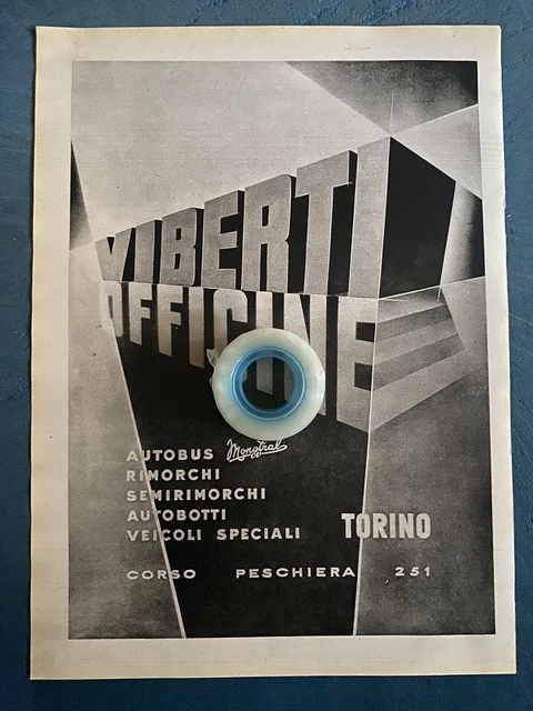RARA PUBBLICITÀ VIBERTI OFFICINE del 1955 EUR 15,00 - PicClick IT