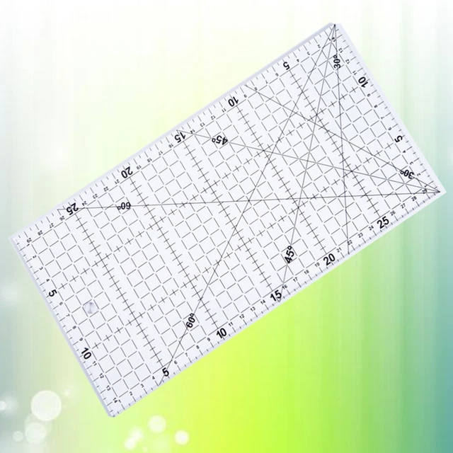 SEWING RULERS GUIDES Clear Ruler Quilting Ruler Acrylic Square Ruler £ ...