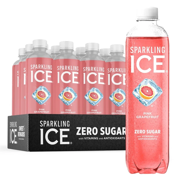 , PINK GRAPEFRUIT Sparkling Water, Zero Sugar Flavored Water, with ...
