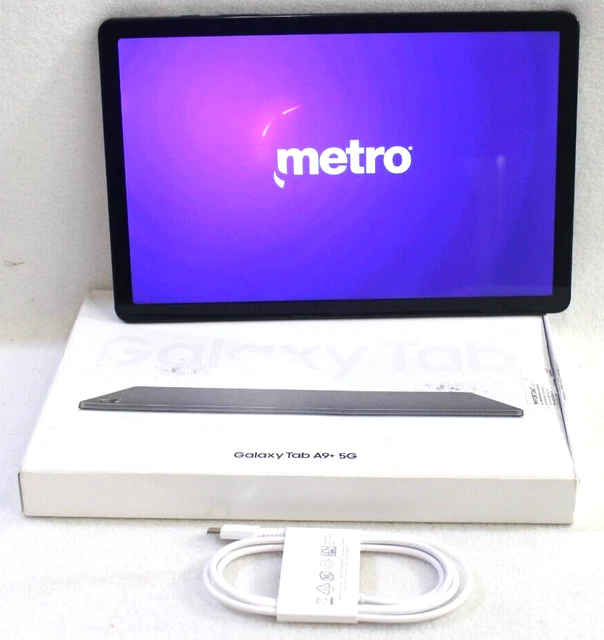 SAMSUNG GALAXY TAB A9+ 5G Tablet ~ SM-X218U ~ 64GB ~ 11 Inch ~ Metro/T ...