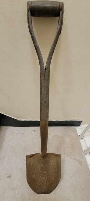 ORIGINAL VINTAGE SHORT Trench Spade Military Vehicle Tools Willys Jeep ...