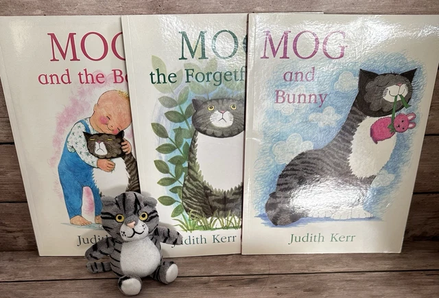 MOG PICTURE BOOKS With Soft Toy Mog Cat £5.43 - PicClick UK