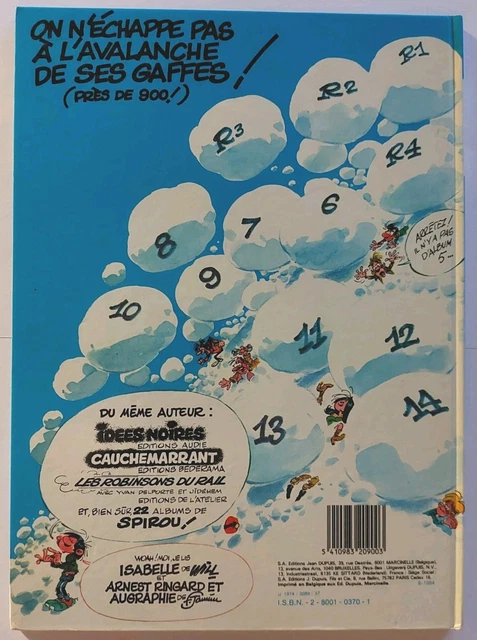 BD GASTON LAGAFFE R4 En Direct de la Gaffe 1977 Dupuis EUR 8,99 ...