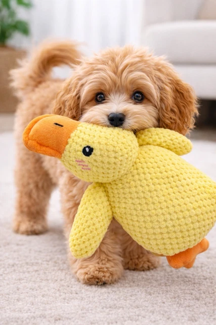 🦆 CUTE DUCK Plush Dog Toy – 28cm Long 🐶 $16.85 - PicClick AU