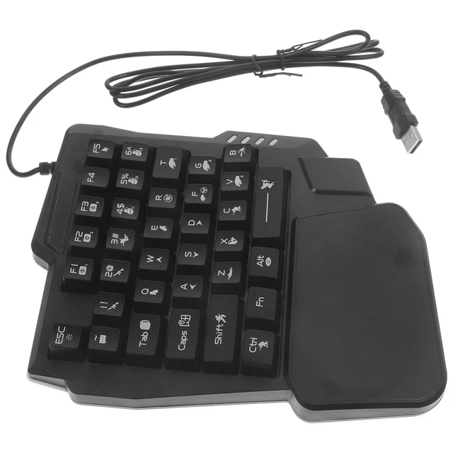 GAMING KEYBOARD MECHANICAL Programmable Keypad Mini Half One-hand £18. ...