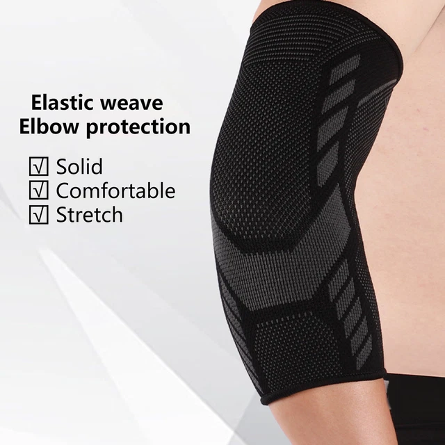 1 PAIR ARM Guard Not Tight Compression Gym Knitted Elbow Pad Reusable ...