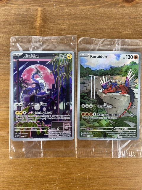 MIRAIDON SVP013 & Koraidon SVP014 Scarlet & Violet Promo Pokemon Cards ...