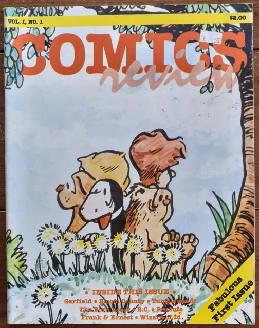 COMICS REVIEW 1, Garfield/Peanuts/Wizard Of Id Comic Strips, 1983, Vg ...