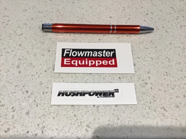 RACING EXHAUST 2 SET STICKER V8 DRAG DRIFT MUSCLE TRUCKS MUSTANG ...