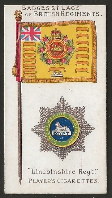 PLAYERS-BADGES & FLAGS Of British Regiments (Green Back)-#22- Quality ...