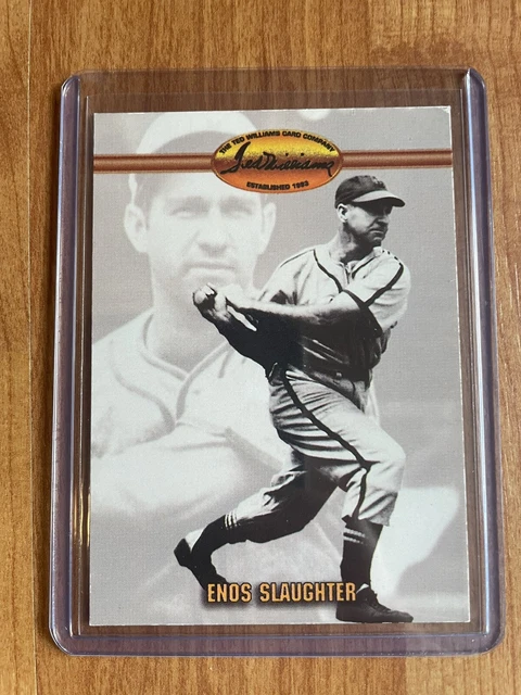 CARTE BASEBALL - 1993 Enos Slaughter 92 - Cardinals de St Louis Ted ...