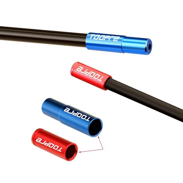 CRIMP SHIFT LINE Pipe Cap Ends Ferrule Tips Aluminum Alloy Bicycle Bike ...