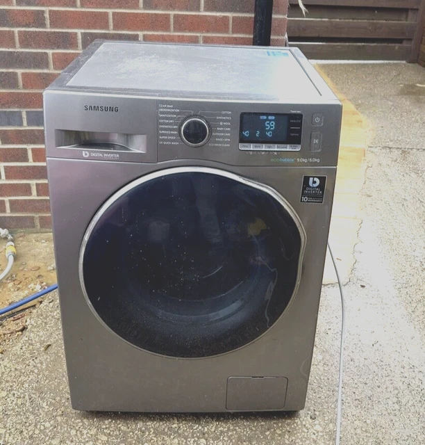 SAMSUNG WASHER DRYER 9/6Kg washing machine MODEL: WD90J6410AX/EU £150. ...