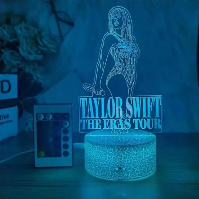 TAYLOR SWIFT 3D Illusions LED Night Light Desk 7 Colors Changing Kids ...