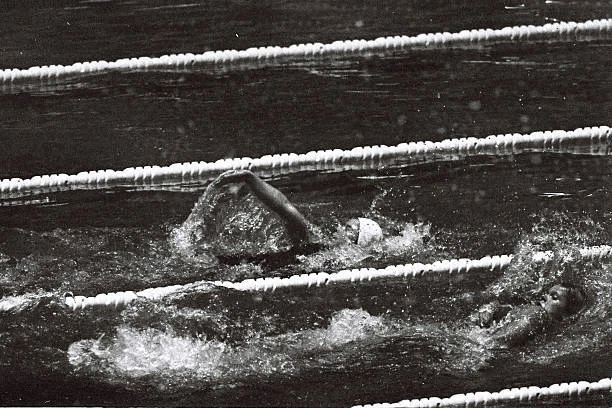 SATOKO TANAKA OF Japan Competes In The Women's 100M Backstroke 1964 Old ...