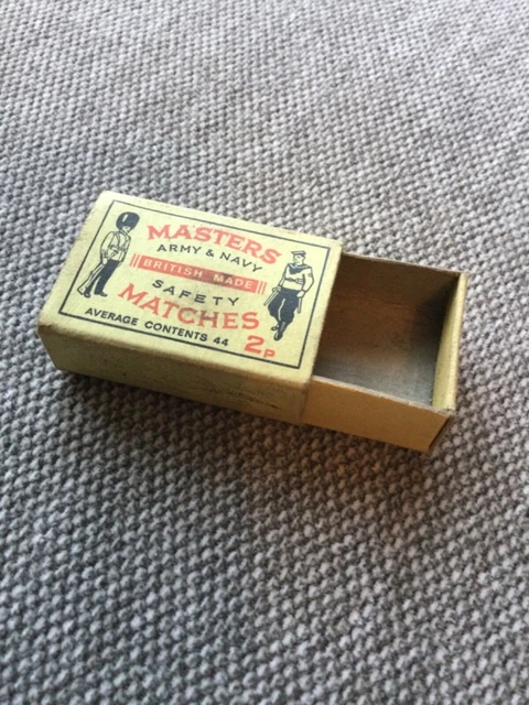 VINTAGE - MASTERS Army and Navy Match box 2p Punch Line - no matches. £ ...