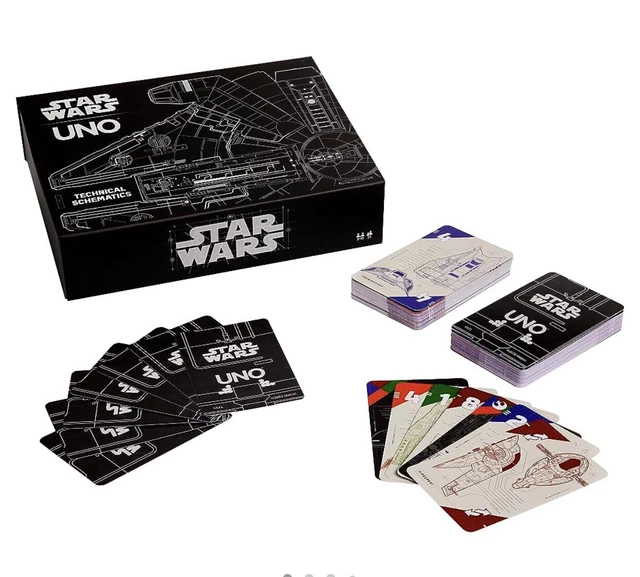 MATTEL GAMES UNI Star Wars Technical Schematic Card Game SEE DESC £20. ...