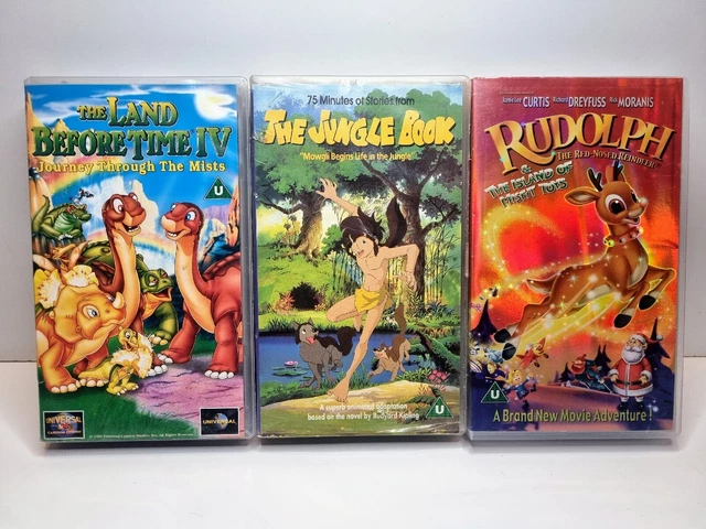 3X VHS TAPES | Rudolph - The Jungle Book - The Land Before Time £6.75 ...