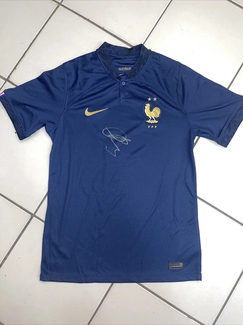 CHRISTOPHER NKUNKU OFFICIAL Signed France 2022 World Cup Shirt - RB Leipzig COA £175.00 ...