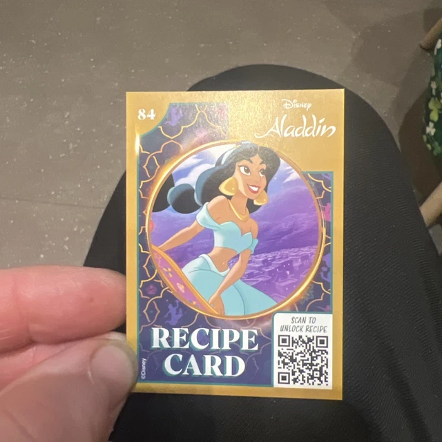 MORRISONS DISNEY CHRISTMAS Party Trading Card Aladdin Recipe Card £1.17 ...
