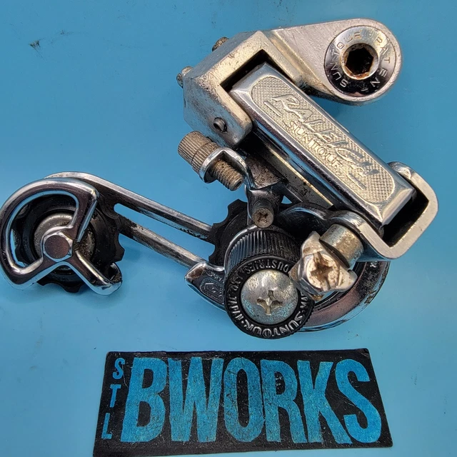 VINTAGE RALEIGH SUNTOUR GT Rear Derailleur Long Cage Mtn/Touring Bike ...