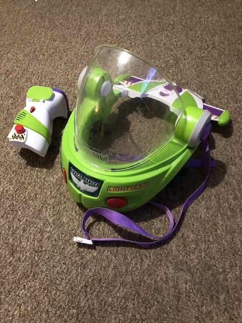 DISNEY TOY STORY Buzz Lightyear Space Ranger Jet Pack Helmet Lights ...