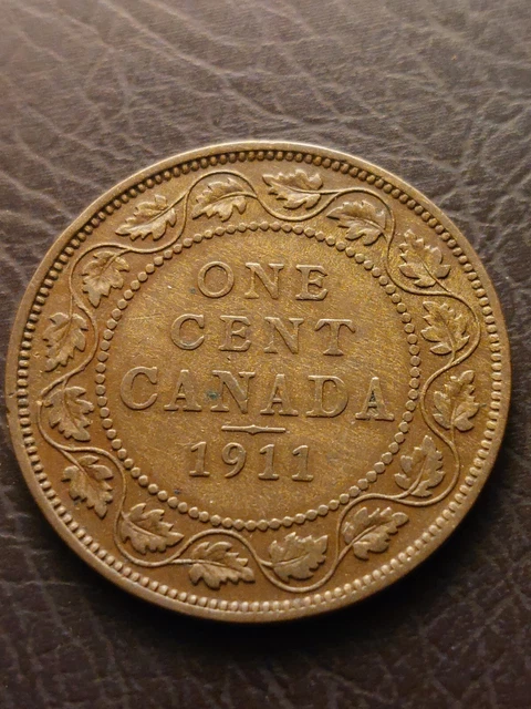 1911 CANADA LARGE Cent (gc1) George V Canadian Penny Copper Coin Cent ...