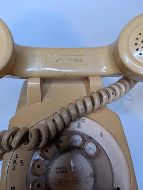 VINTAGE STROMBERG-CARLSON TAN Rotary Phone 1978 Made In USA £22.28 ...