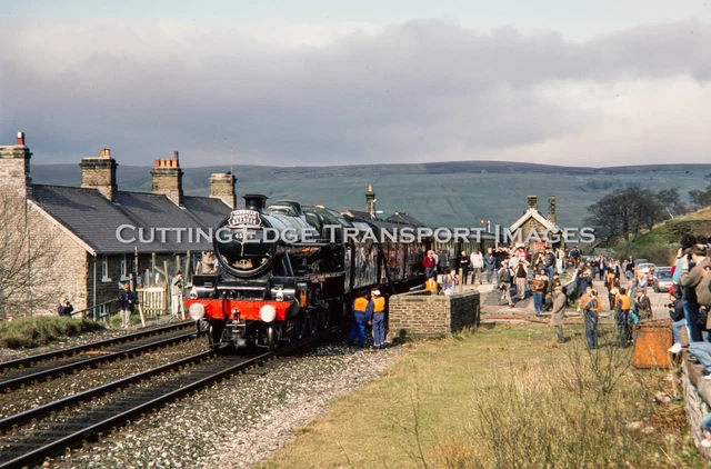 ORIGINAL RAILWAY SLIDE: Jubilee 45596 on CME at Garsdale 1991 43/87/66 ...