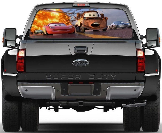 MCQUEEN MATER CARS Movie Disney Rear Window Decal Sticker Car Truck SUV ...