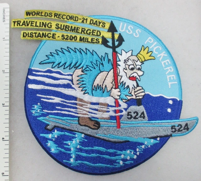 US NAVY SS-524 USS PICKEREL SUBMARINE PATCH Made for Veterans ...