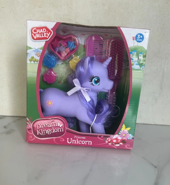 CHAD VALLEY PINK Princess Unicorn Toy Dream Kingdom With Accessories £8 ...