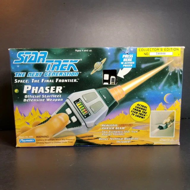 PHASER TYPE II Next Generation Star Trek Playmates nuovi di zecca in ...