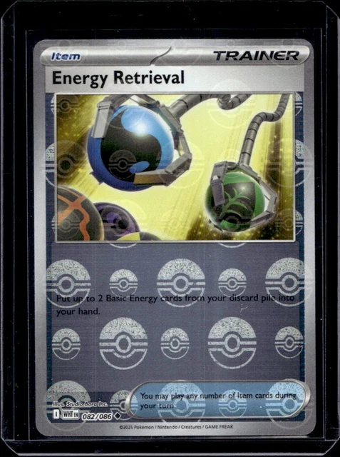 2025 POKEMON SV White Flare Energy Retrieval Reverse Holo Poke Ball ...