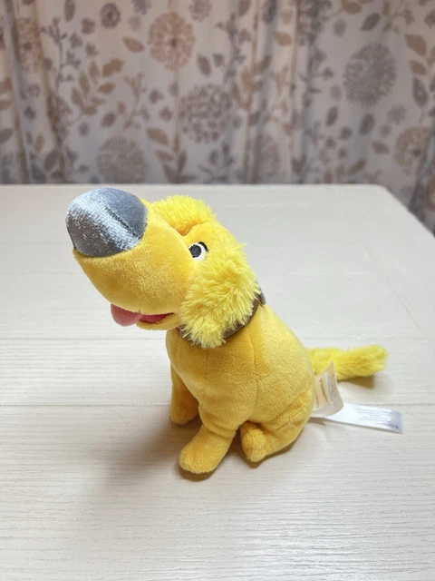 DISNEY PIXAR MOVIE UP “ Dug “ Yellow Retriever Dog Plush Animal 8” £13. ...