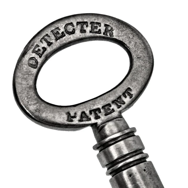 DETECTER PATENT SIX Lever Key 1⅞" Small - Antique Key Vintage Key - ref ...