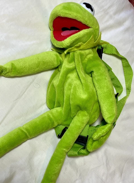 KERMIT THE FROG 18" BackPack Soft Toy Muppets Disney 2012 Cravendale ...