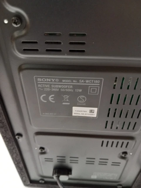 SONY SA-WCT180 SUB Woofer Used Good Condition (W3) £10.00 - PicClick UK
