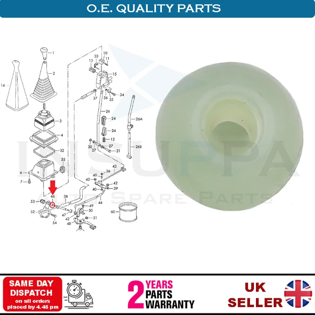 GEAR ROD SHIFT Linkage Selector Ball Bush For VW Transporter T4 90-03 ...